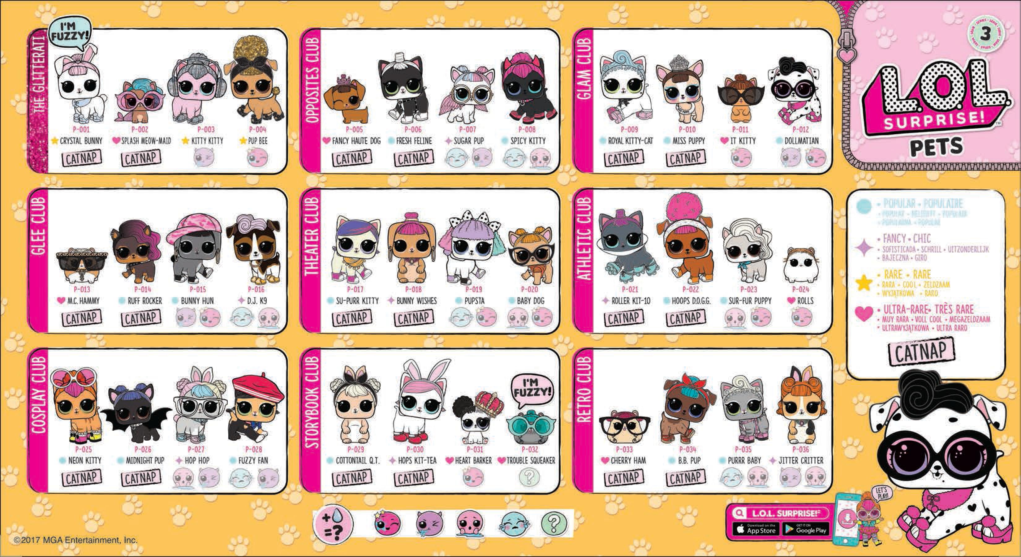LOL Surprise Pet Series 3 Checklist List Collector Guide Kids Time LOL Surprise Pet Series 3 Checklist List Collector Guide Kids Time
