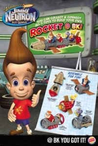 Burger King Jr. Meal Toys 2002 – Jimmy Neutron Boy Genius Rocket Ride ...