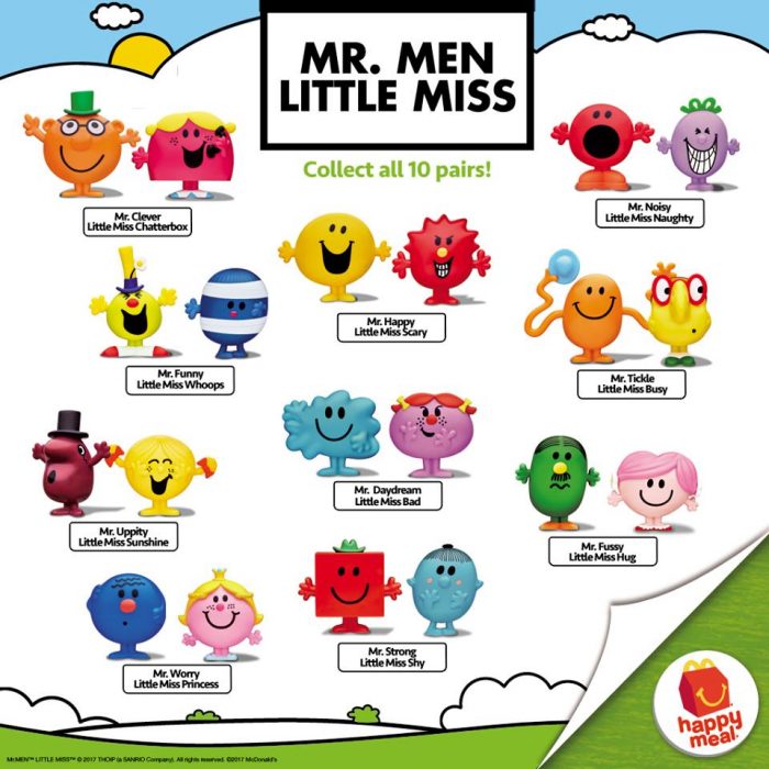 McDonald’s Happy Meal Toys – November 2017 – Mr. Men Little Miss – Kids ...