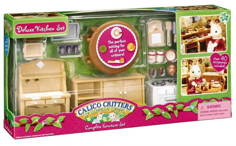 Calico Critters Houses and Furnature – Deluxe Kitchen Set – Kids Time
