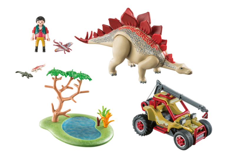 Playmobil – Dinos Dinosaurs – 9432 Vehicle With Stegosaurus – Kids Time