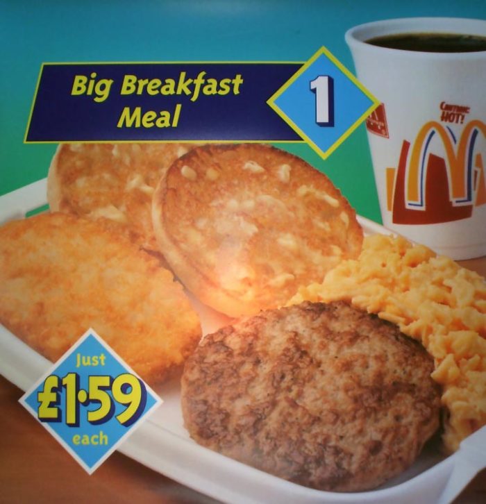 McDonald’s Promotions 1980’s – Big Breakfast Meal – Kids Time